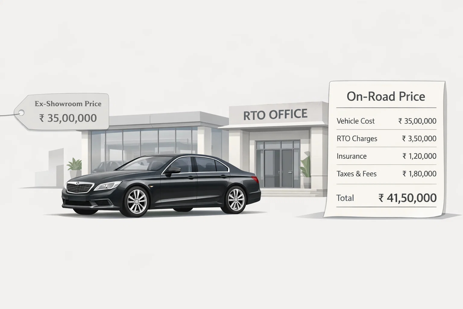 Ex-Showroom vs On-Road Price in India Explained